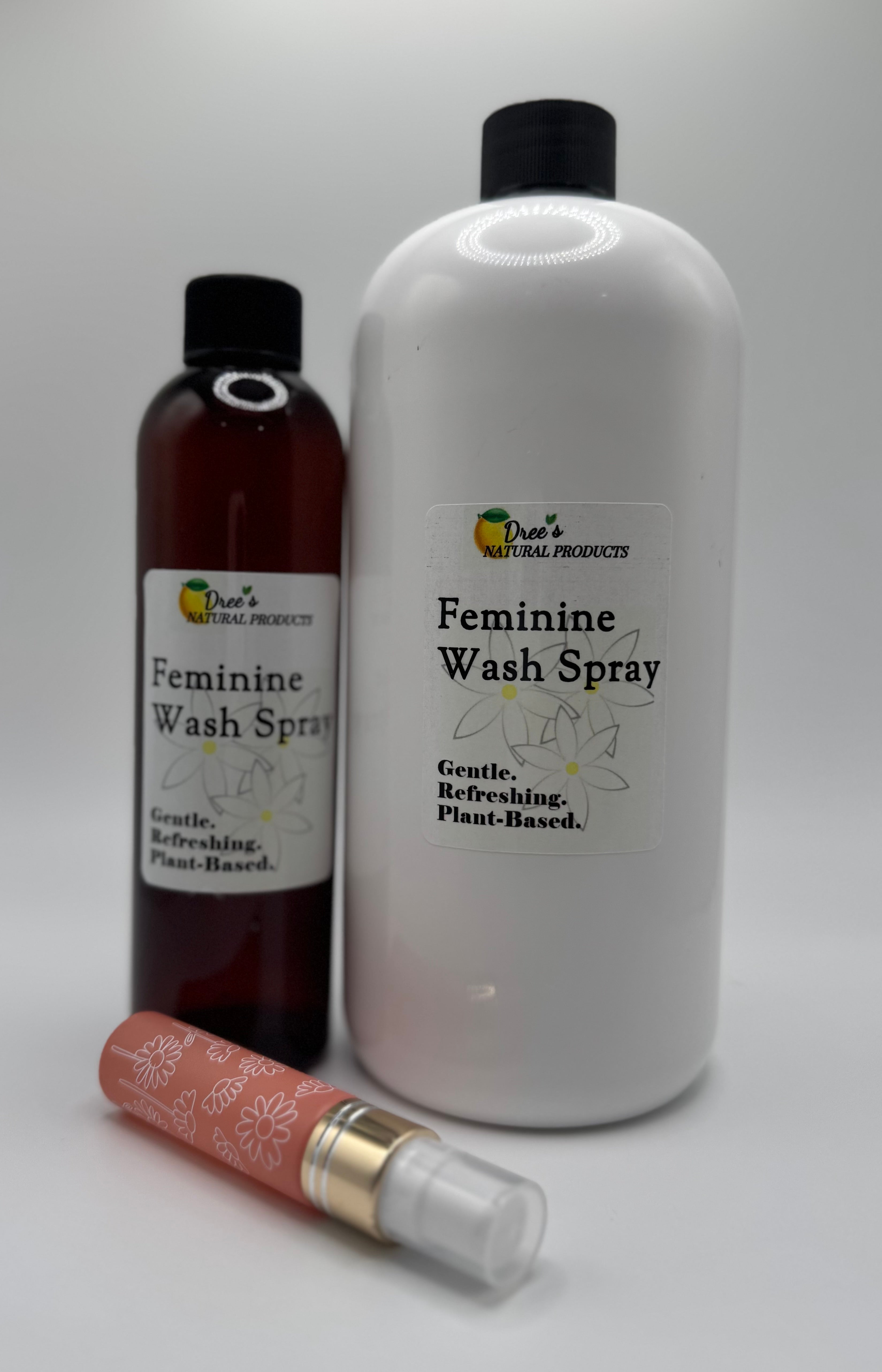 All Natural Feminine Spray 8oz and 32oz | Dree’s Natural Products